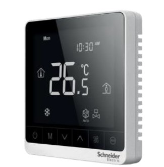 Schneider TC907-3A2LB black 230V комнатный терморегулятор - Konvektors.ru